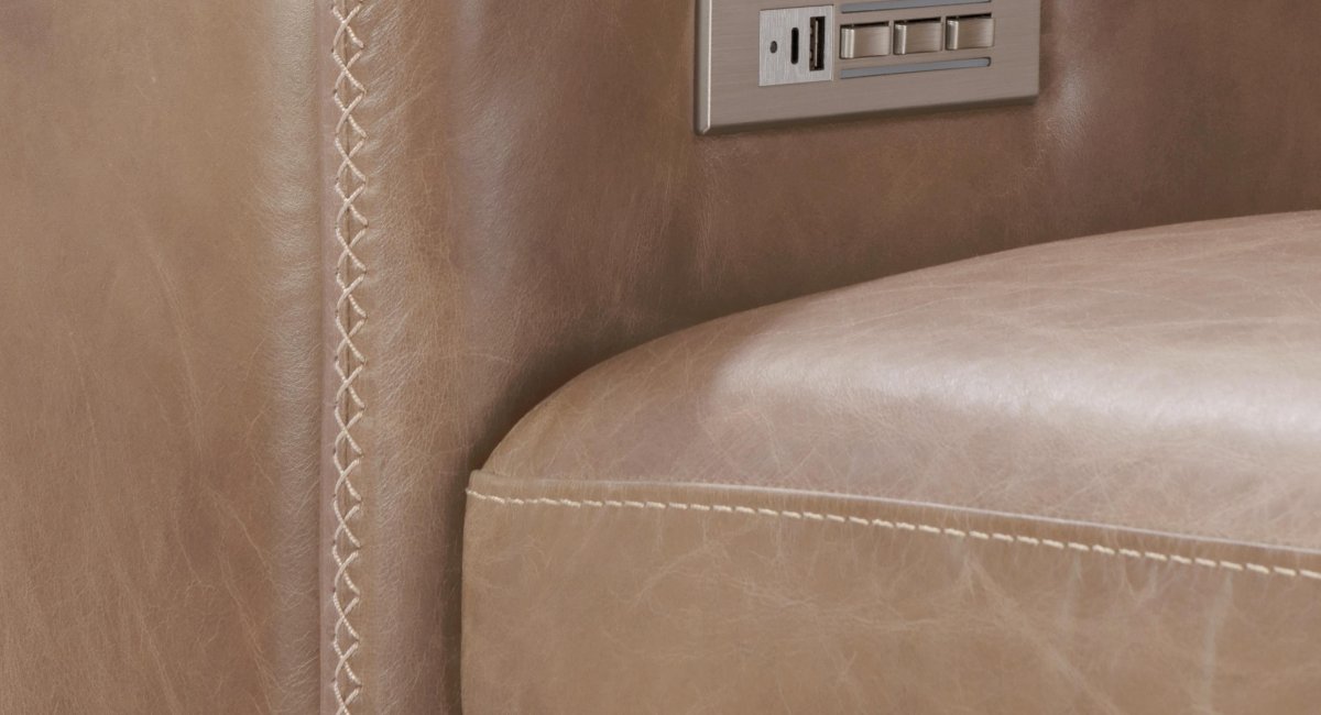 Bernhardt Lioni Leather Power Motion Sectional - Rubin's Furniture