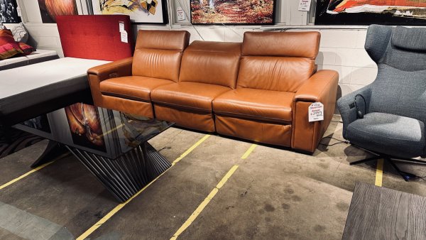 Palliser Titan In Leather Power Reclining Sofa. All Three Pieces ...